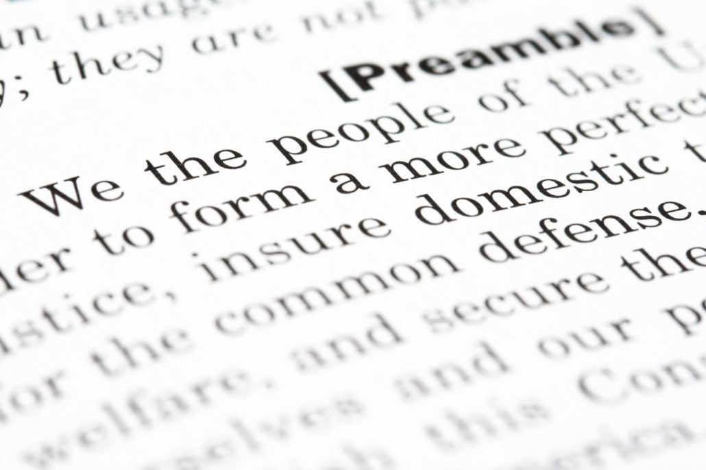 Why Do Preambles Matter? - Vanderpool, Frostick & Nishanian, PC